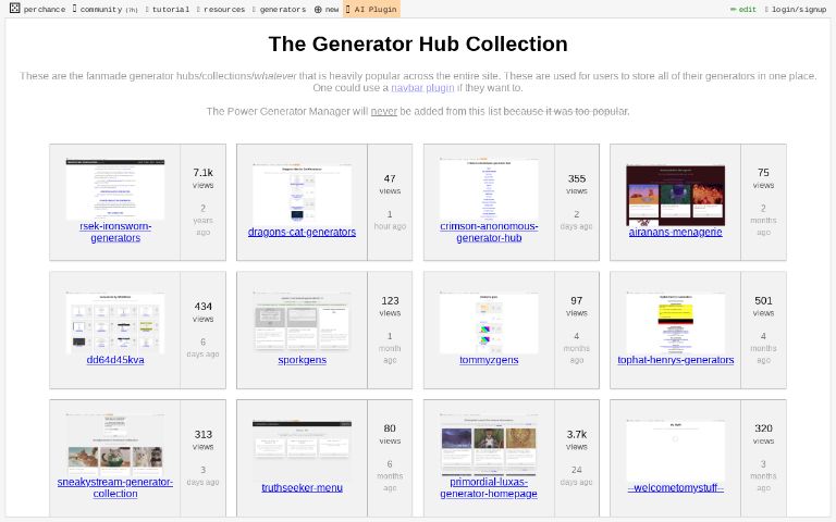 The Generator Hub Collection