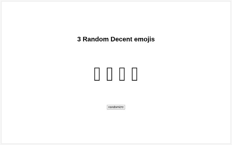The More Pleasant Emoji Generator