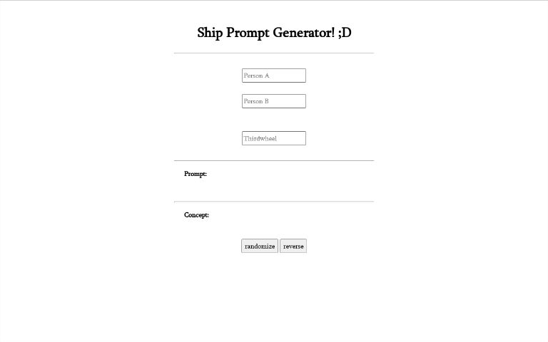 Ship Prompt Generator! ;D