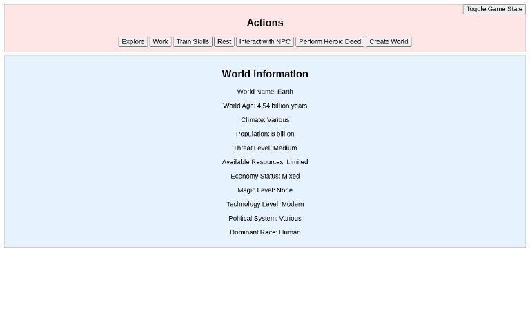 Game Progress ― Perchance Generator