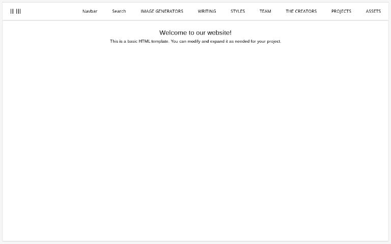 Basic HTML Template ― Perchance Generator
