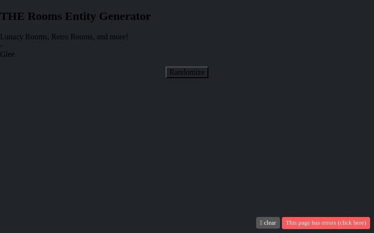 THE Rooms Entity Generator