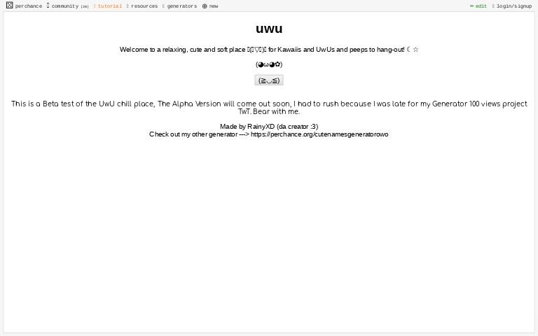 uwu ― Perchance Generator