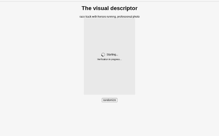 The visual descriptor ― Perchance Generator