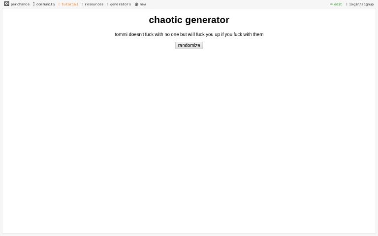 chaotic generator
