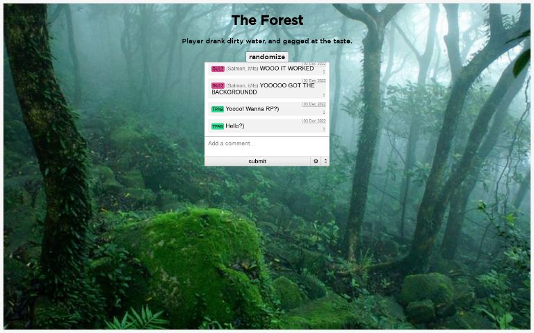 The Forest ― Perchance Generator