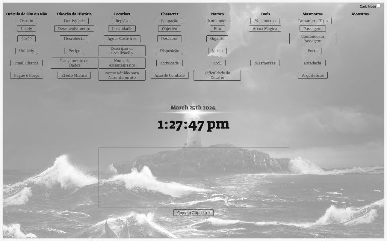 Thelighthouse ― Perchance Generator