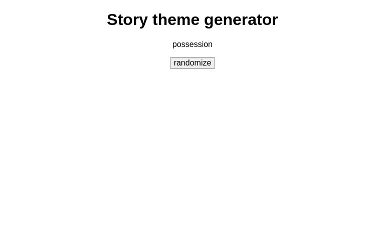 Story theme generator