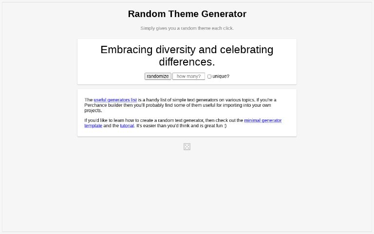 Random Theme Generator