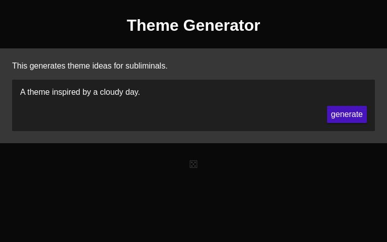 Theme Generator