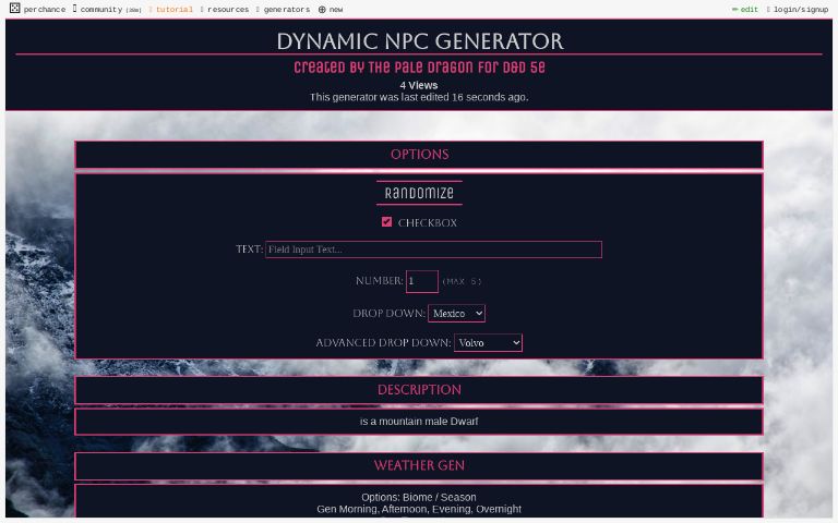 Dynamic NPC Generator