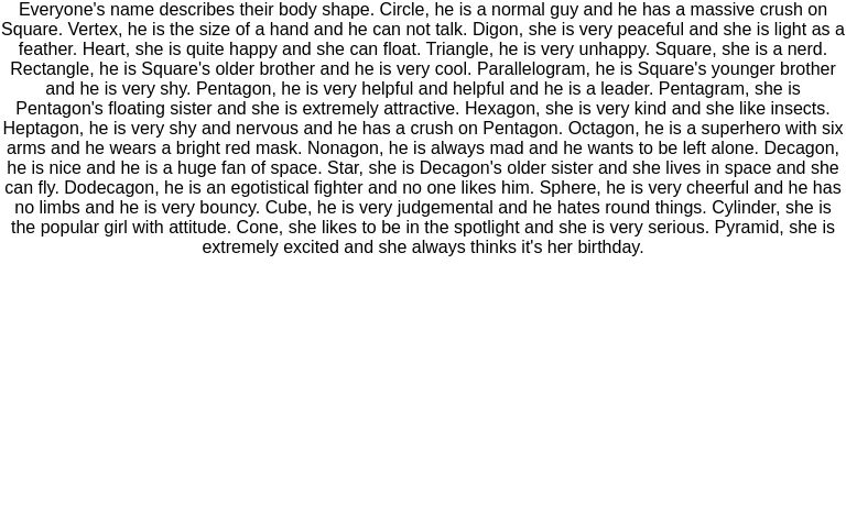 Theshapes ― Perchance Generator