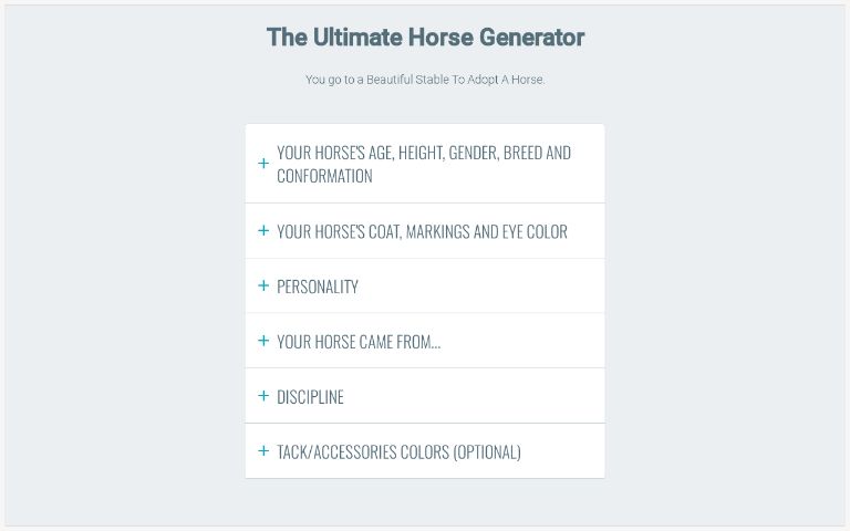 The Ultimate Horse Generator