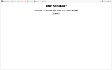 Thief Generator
