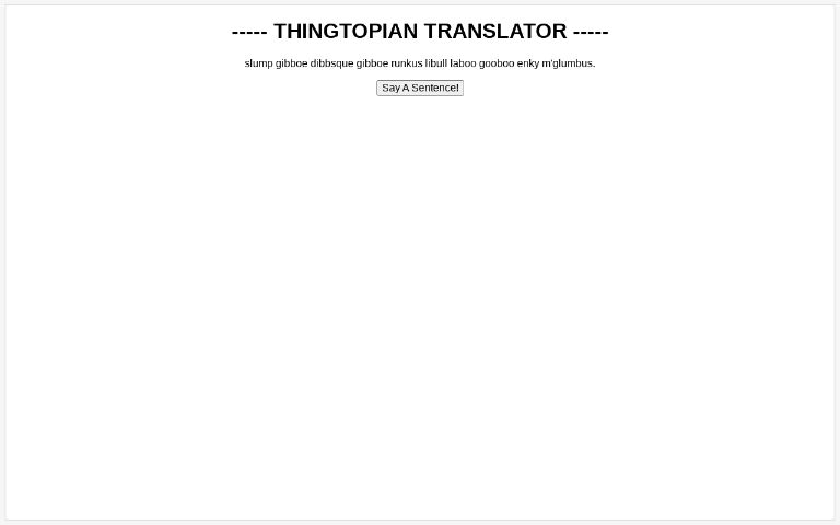 THINGTOPIAN TRANSLATOR ----- ― Perchance Generator