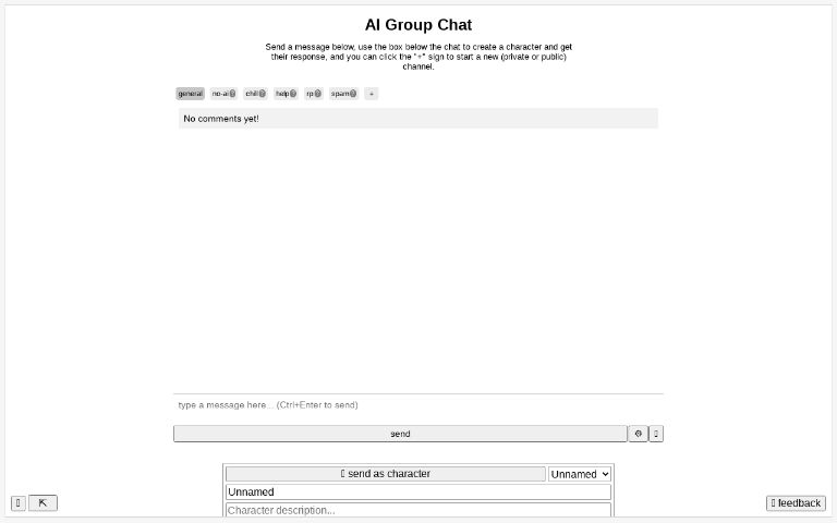 AI Group Chat (online, free, no sign-up, unlimited)