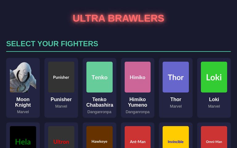 ULTRA BRAWLERS ― Perchance Generator