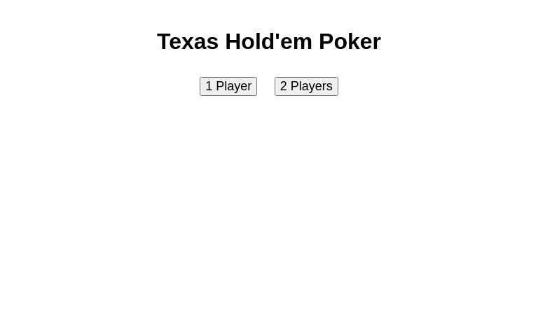 Texas Hold'em Poker ― Perchance Generator