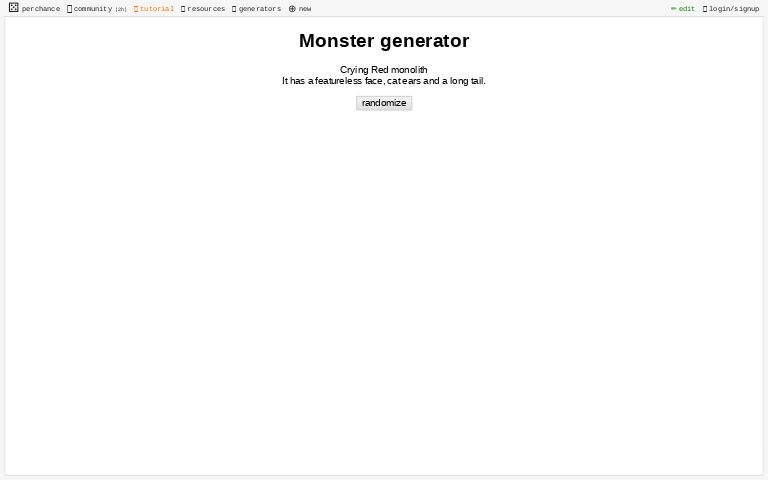 Monster generator