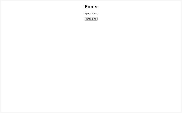 Fonts ― Perchance Generator