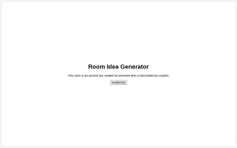 Room Idea Generator