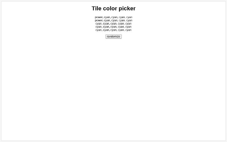 Tile color picker ― Perchance Generator