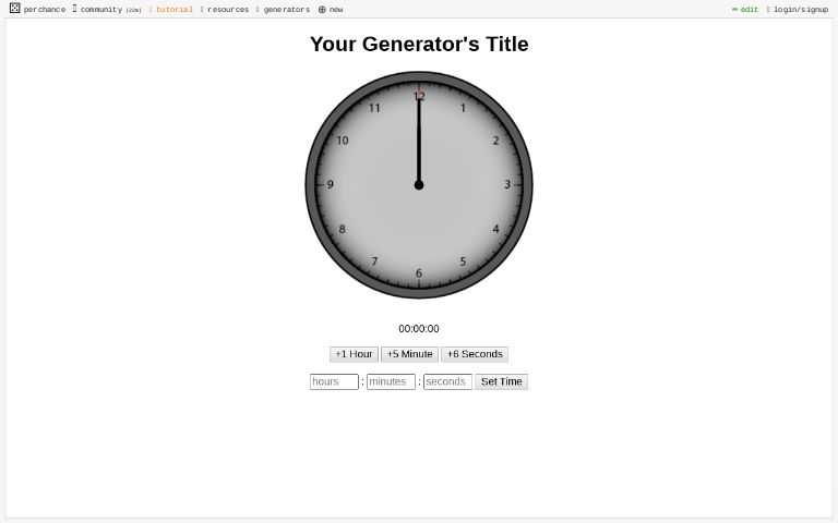 Time By Pale ― Perchance Generator