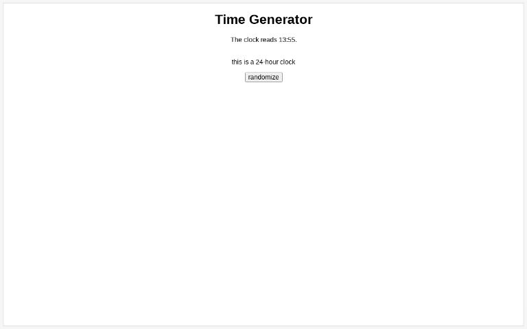 Time Generator
