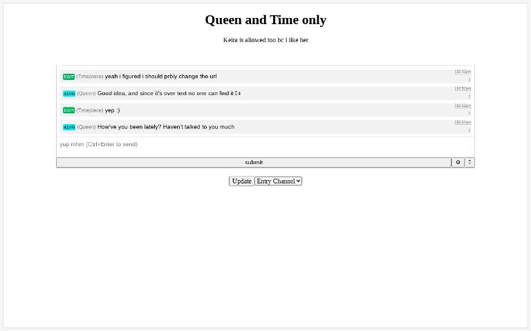 Queen and Time only ― Perchance Generator
