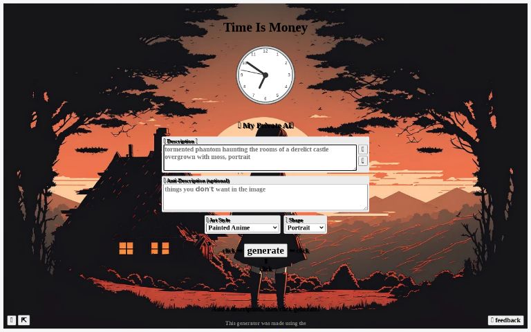Time Is Money ― Perchance Generator