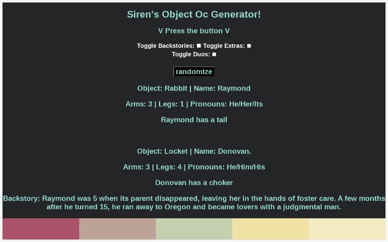 tirn5q0x7d ― Perchance Generator