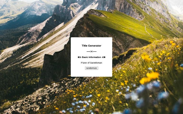 Title Gen