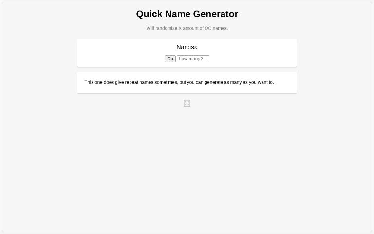 Quick Name Generator