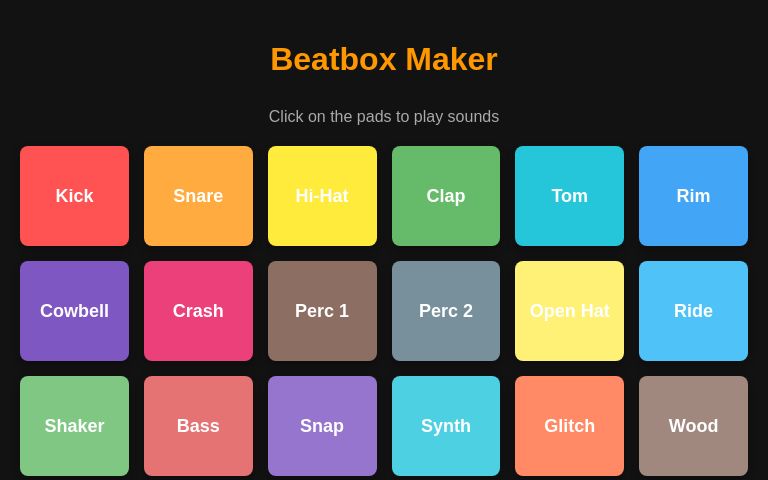 Beatbox Maker ― Perchance Generator