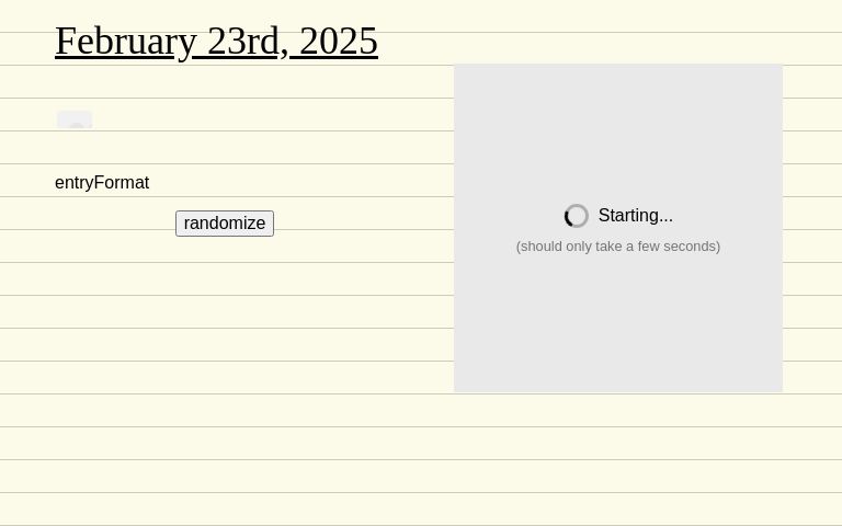 Diaryexample ― Perchance Generator