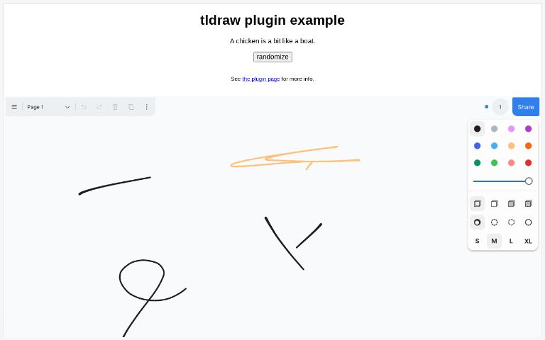 Tldraw Plugin Example 