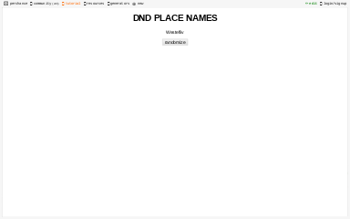 DND PLACE NAMES ― Perchance Generator