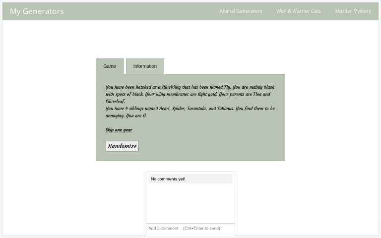 WoF Life! ― Perchance Generator