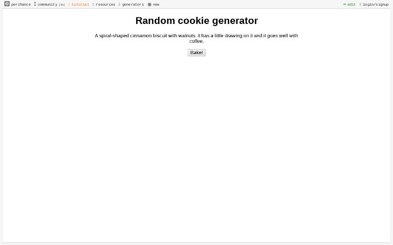 Random cookie generator