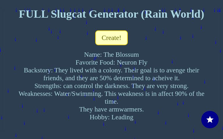 FULL Slugcat Generator (Rain World)