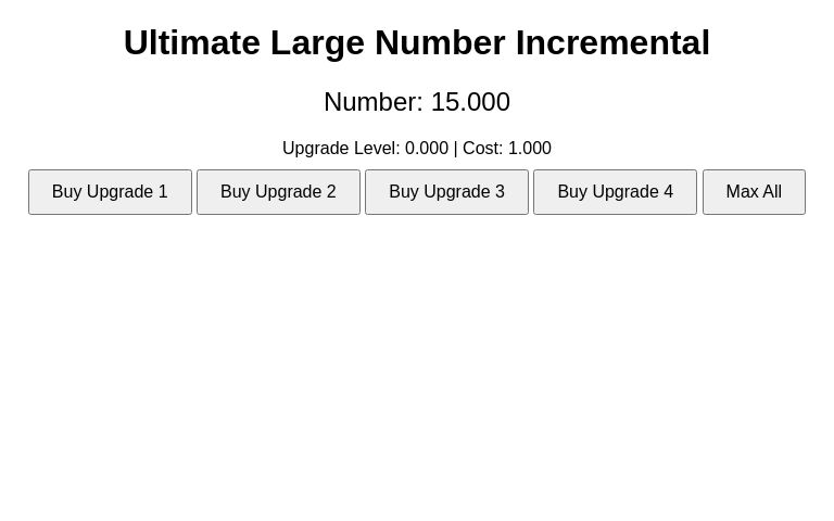 Ultimate Large Number Incremental ― Perchance Generator