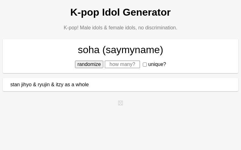 K-pop Idol Generator
