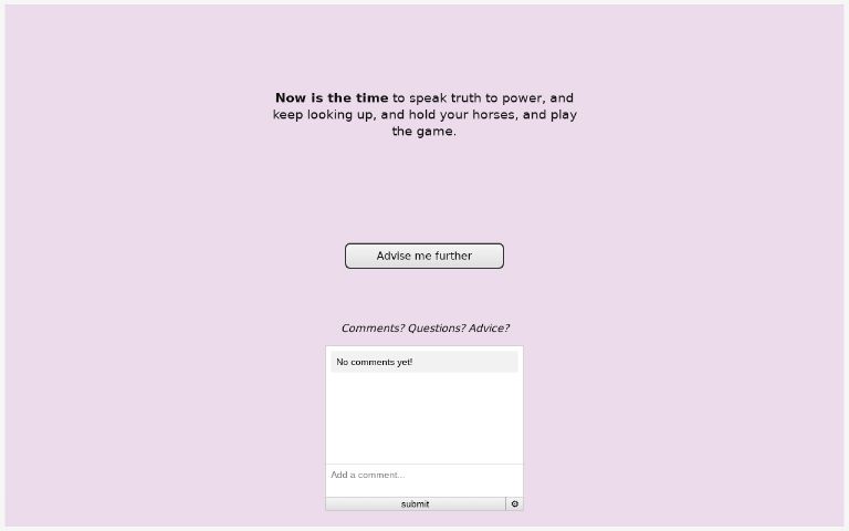 Now Is The Time ― Perchance Generator