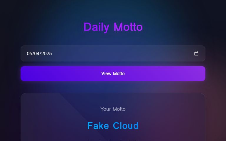 Daily Motto ― Perchance Generator