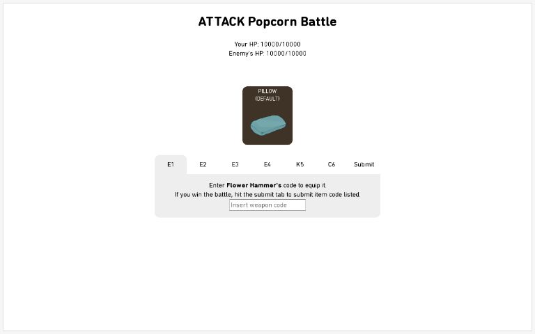 ATTACK Popcorn Battle ― Perchance Generator