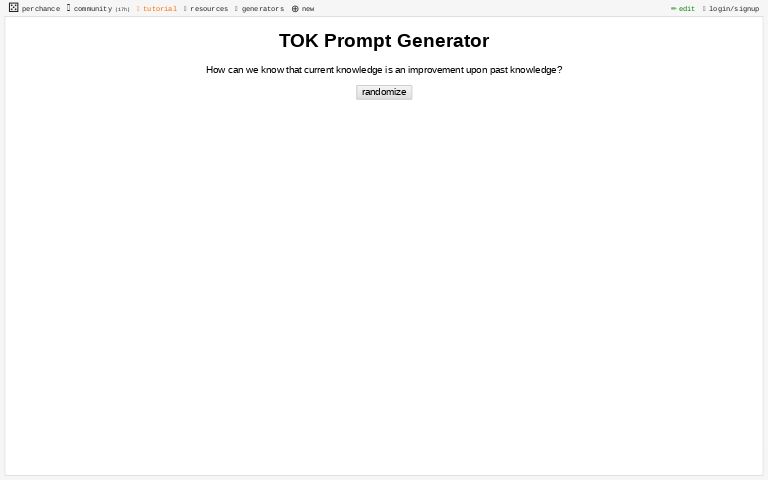 TOK Prompt Generator