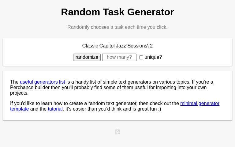 Random Task Generator