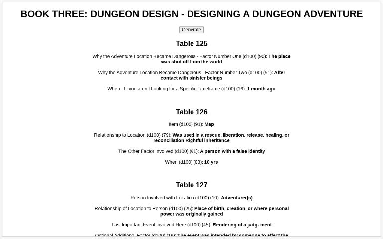 BOOK THREE: DUNGEON DESIGN - DESIGNING A DUNGEON ADVENTURE ― Perchance ...