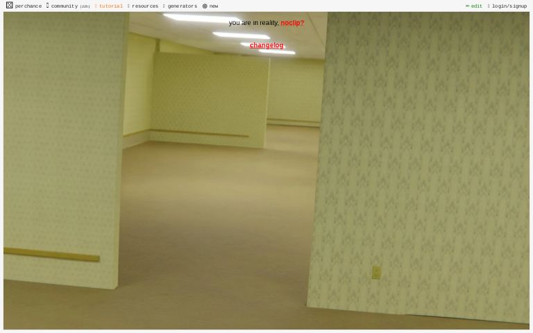 Tommyzs Backrooms Emulator ― Perchance Generator