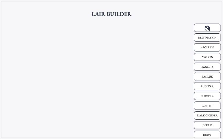 Lair builder ― Perchance Generator